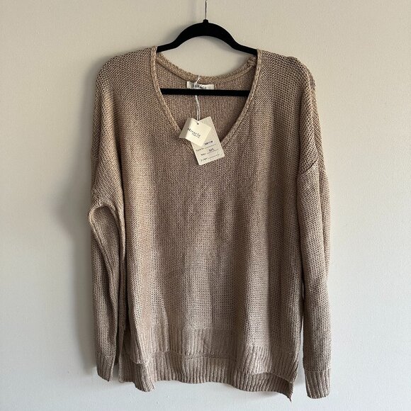 Miracle | Sweaters | Boutique Tan Sweater Size Ml | Poshmark
